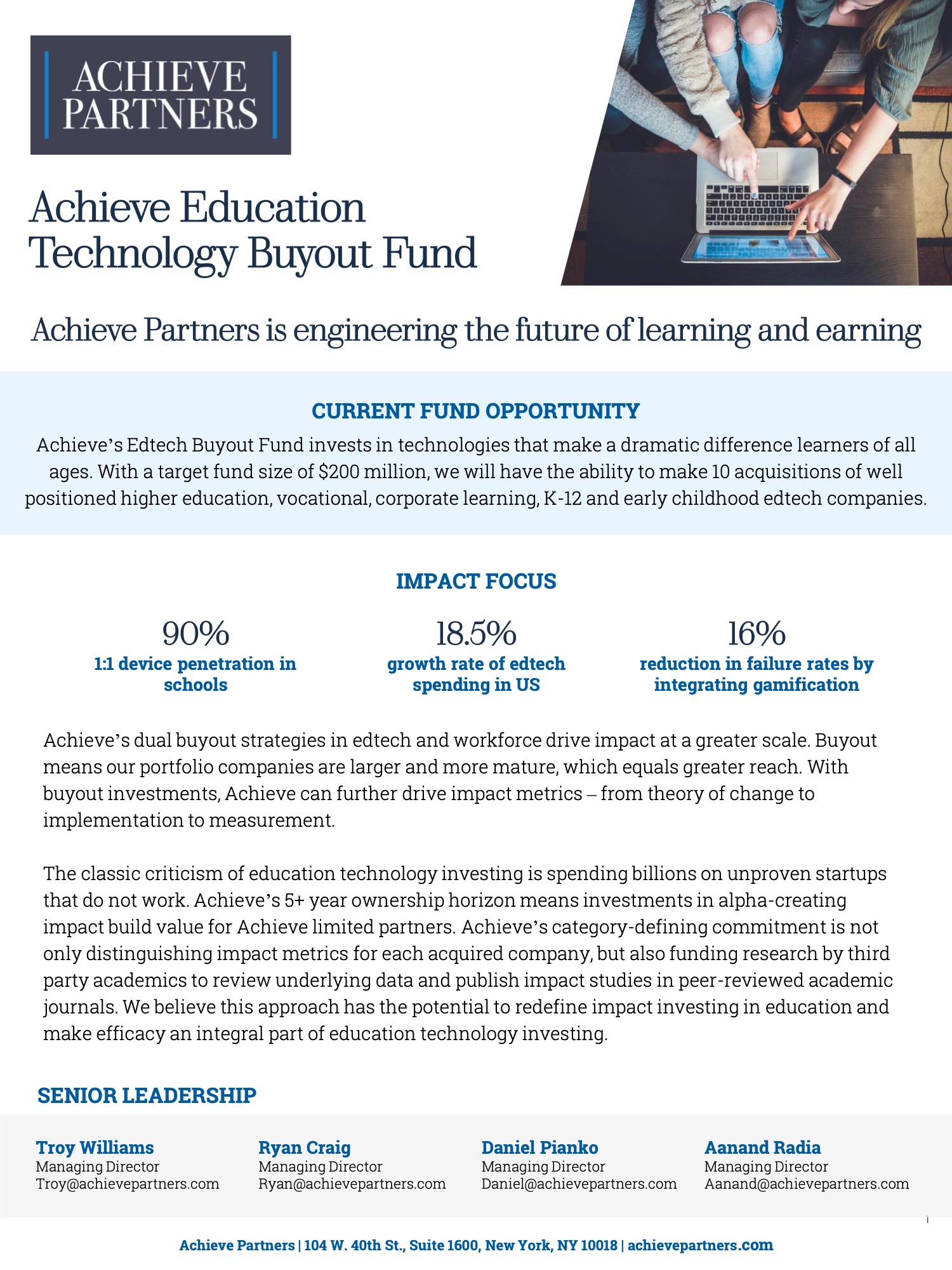 1 on 1 Signups | Big Path Capital